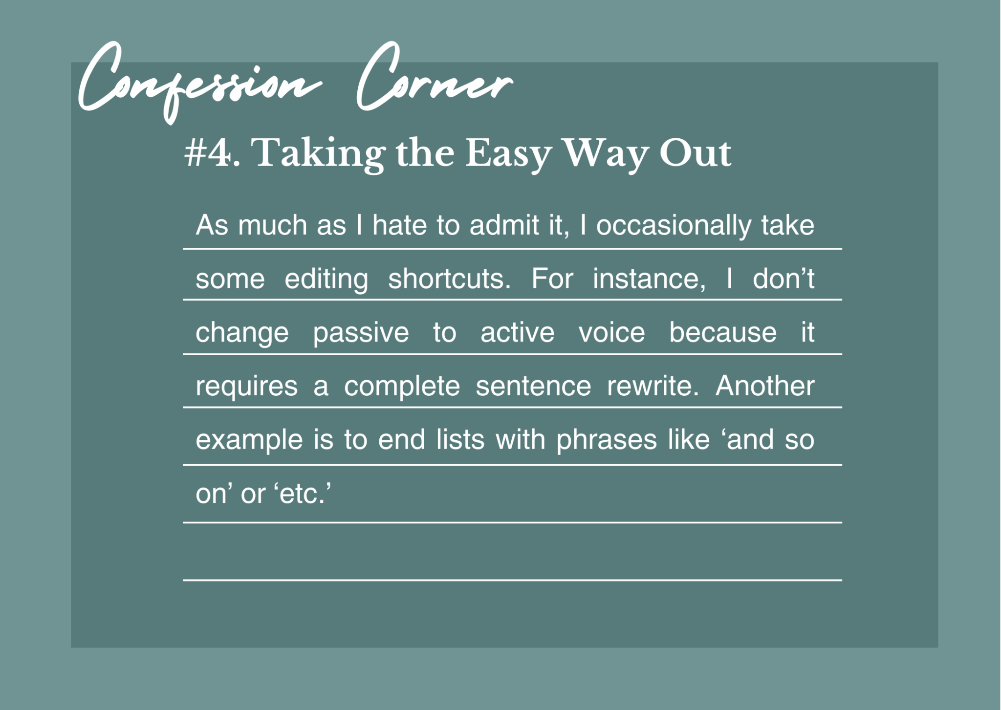 Editor Confessions: 6 Common Editing Pitfalls (and How to Avoid Them)